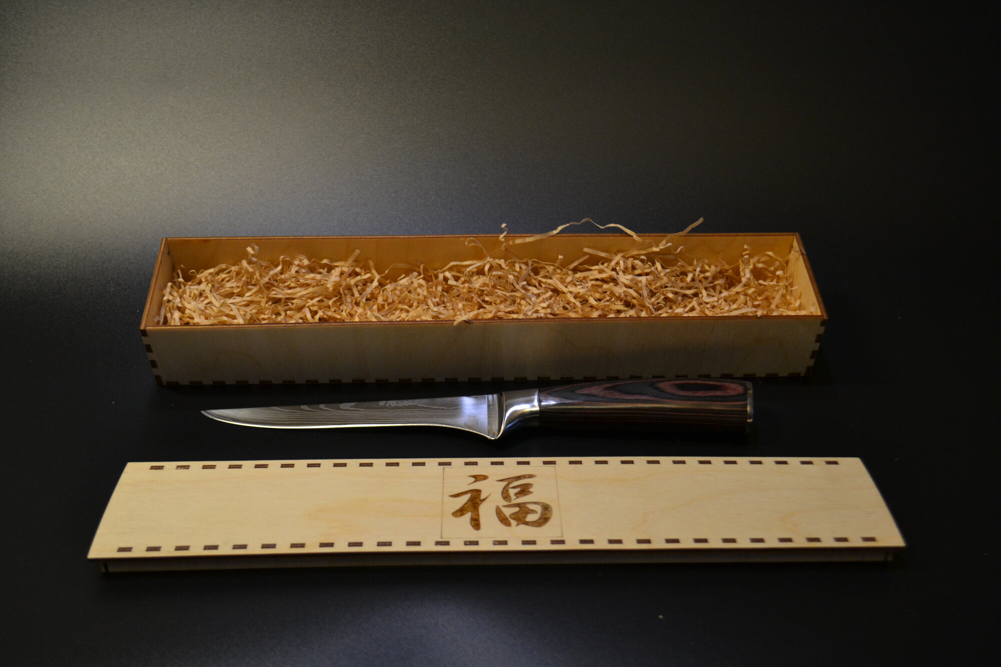 Нож в подарочной деревянной упаковке универсальный для мяса, птицы и обвалки костей бренд XITUO, 6-ти дюймовый, в пенале