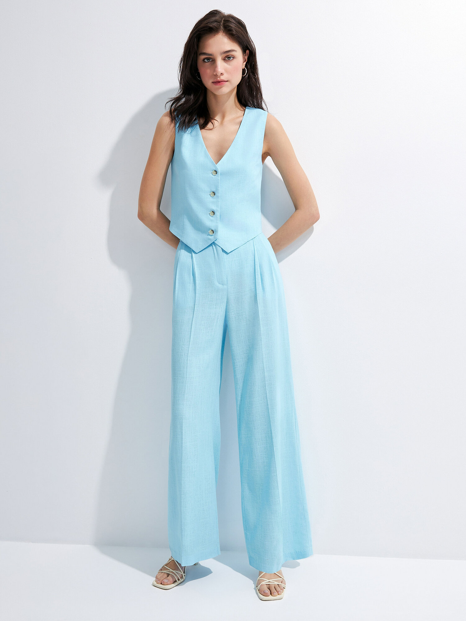 Брюки палаццо