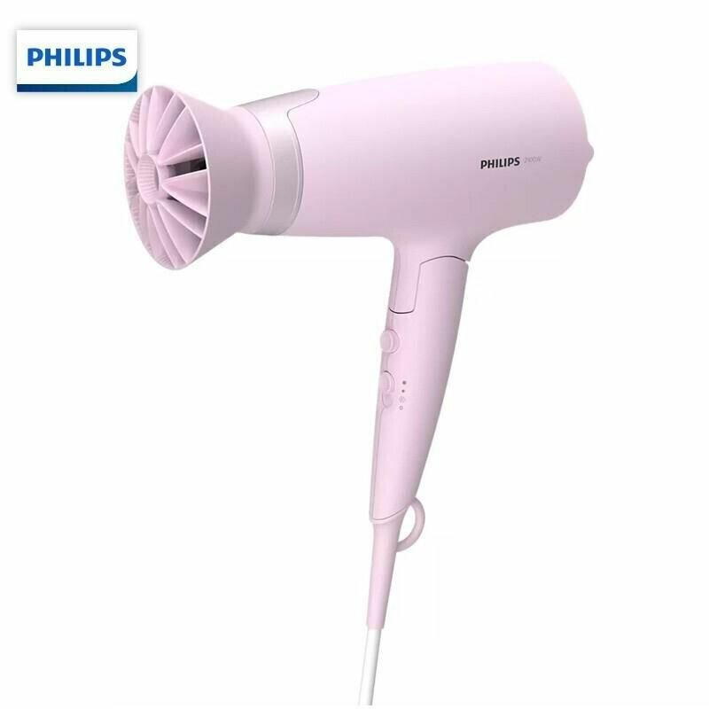 Philips Фен BHD388 Мощный быстросохнущий воздушный цилиндр Уход за волосами с отрицательными ионами 2100W