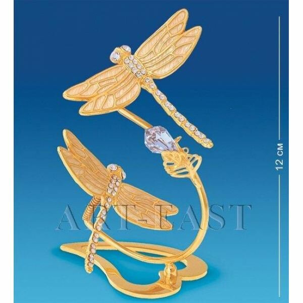 Композиция Пара стрекоз со стразами A6410 Crystal Temptations, Металл, кристалл