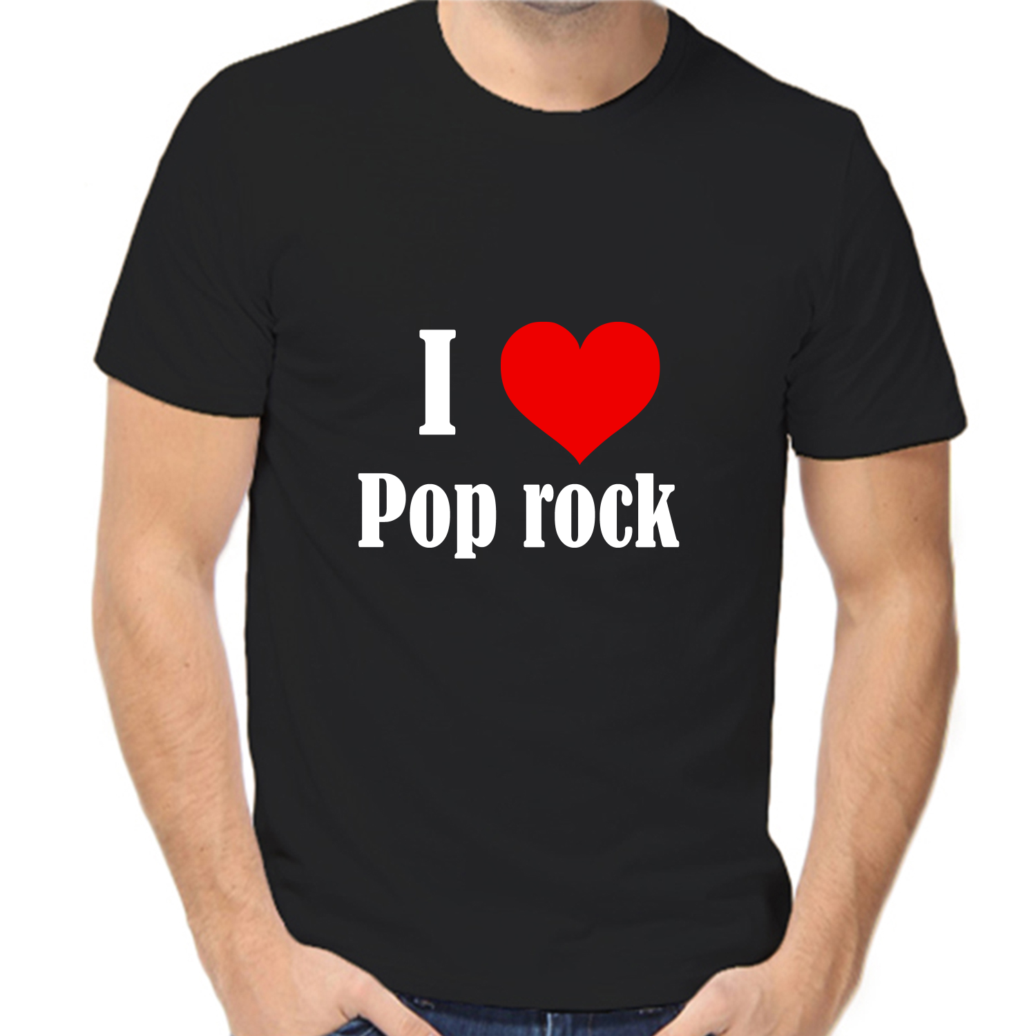 Футболка Я люблю Pop rock Поп-рок