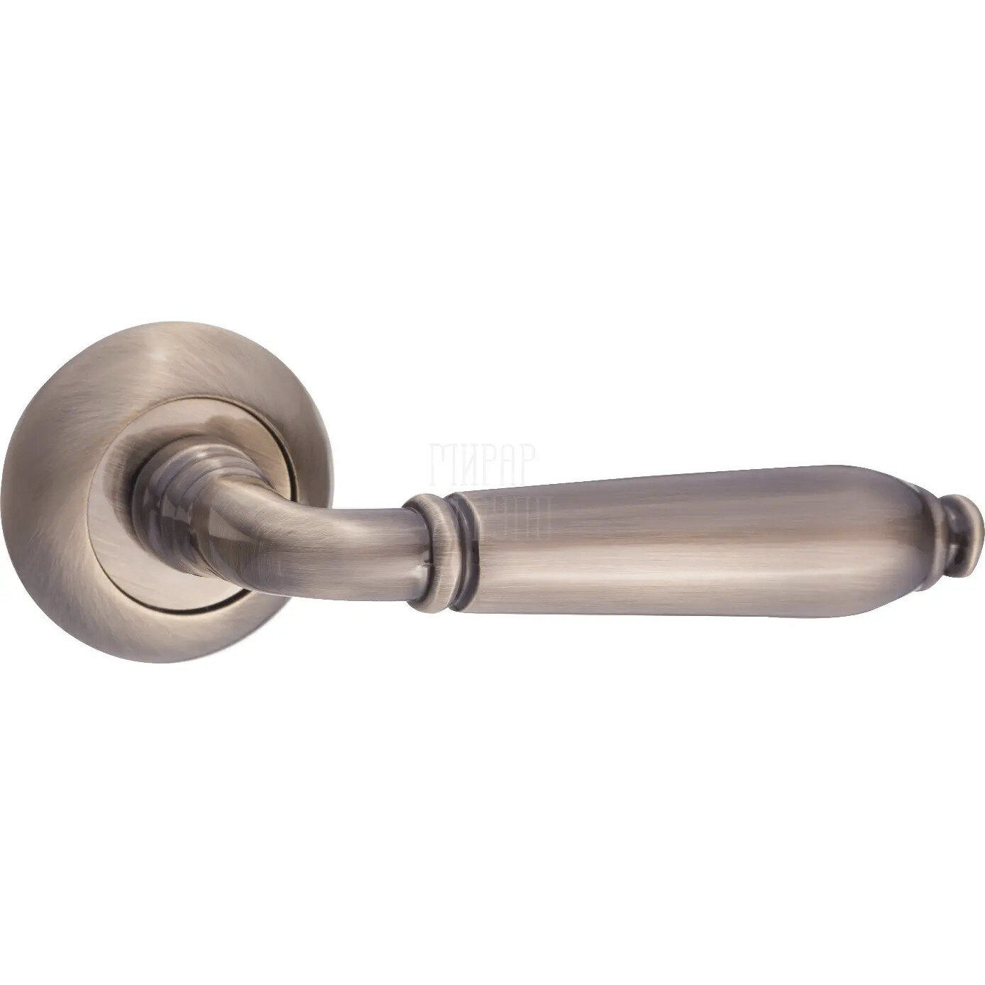 Дверные ручки Renz (Ренц) "Реджина" INDH 35-08 на круглой розетке античная бронза