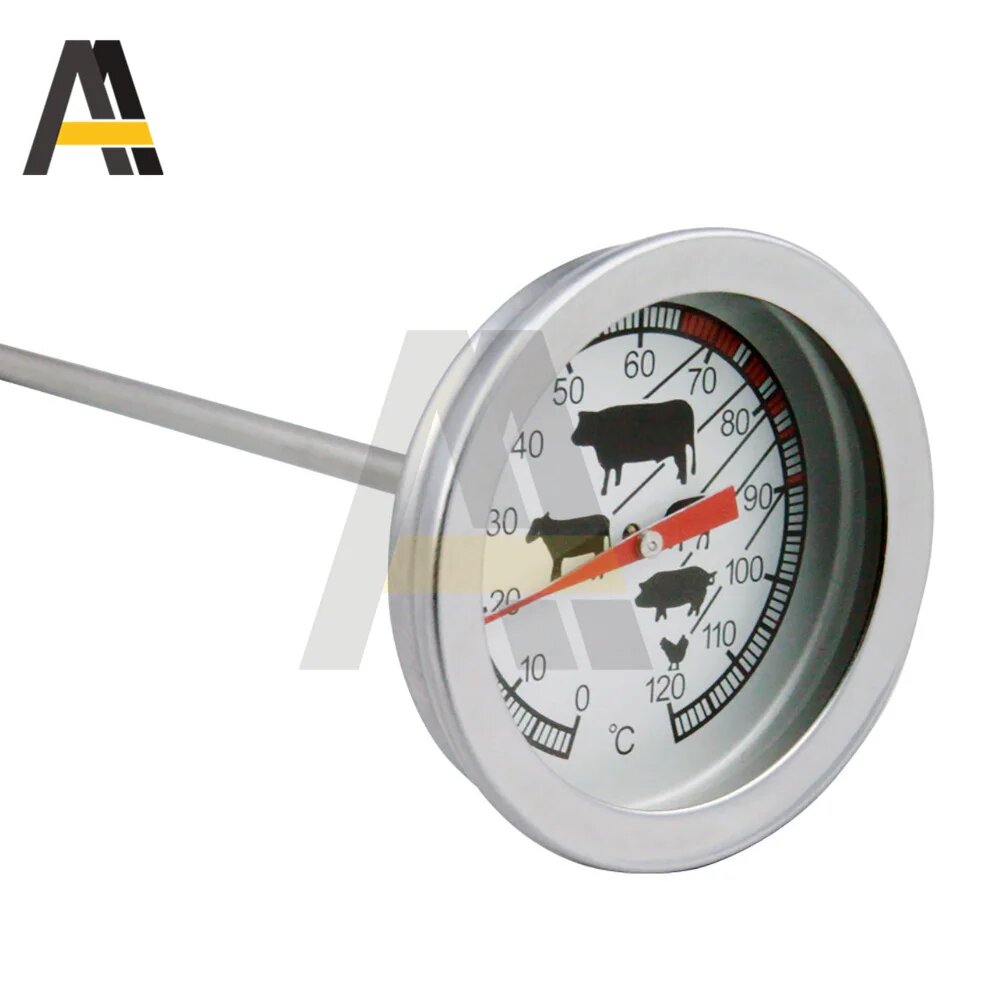 Термометр для барбекю, термометр для мяса, зонд из нержавеющей стали, измеритель температуры для приготовления барбекю, датчик мяса, кухонные инструменты для баранины/Beef