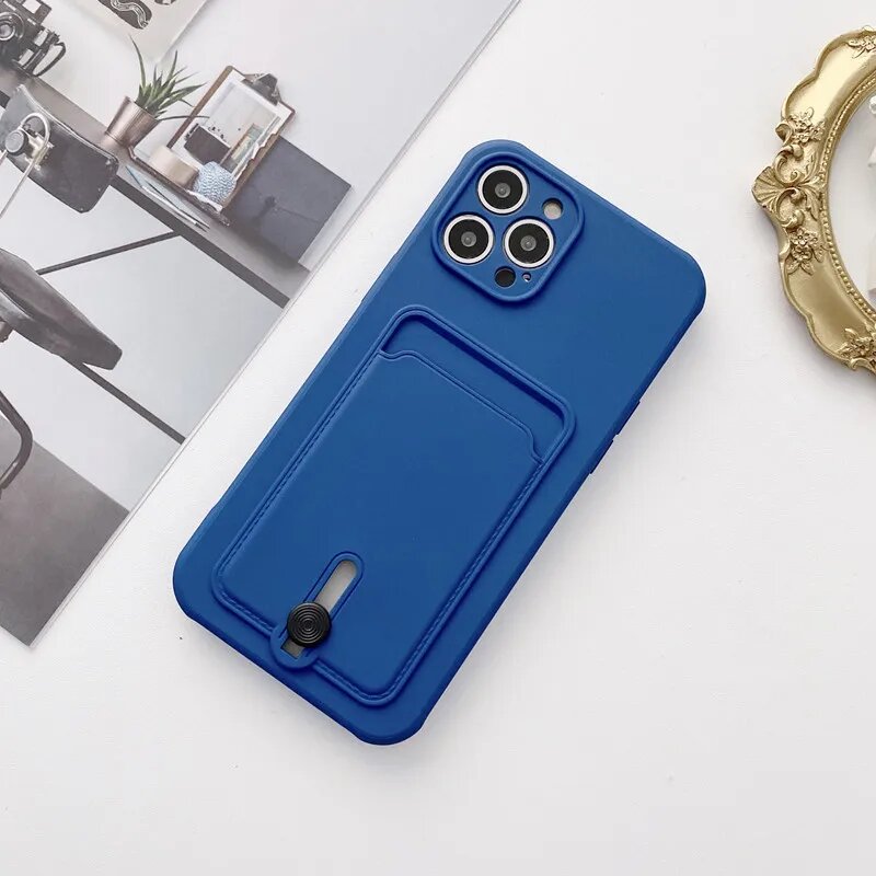 Чехол для телефона iPhone 17, 16E, 16, 15, 14, 13, 12, Mini 11 Pro Max X Синий, Navy, For iPhone 14