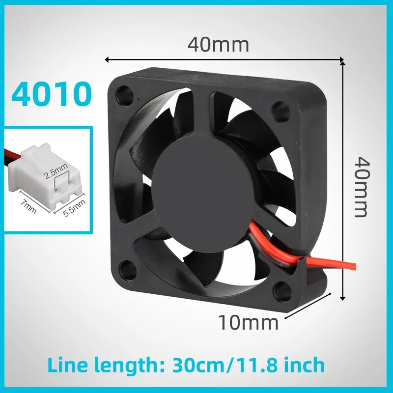 12V 4010 вентилятор для 3D-принтера с подшипником