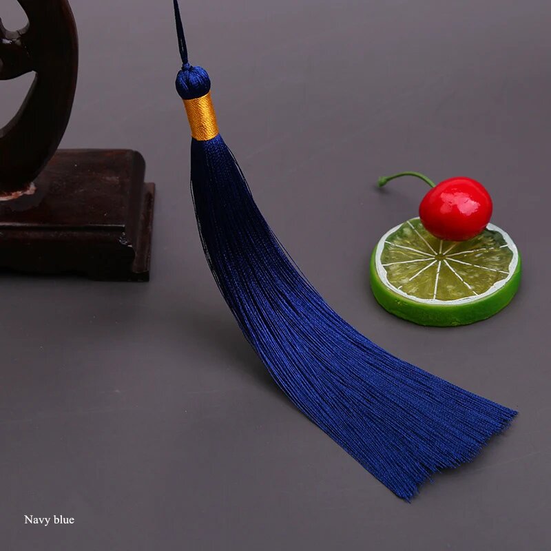 Кисточки декоративные синие Navy blue 4 шт.