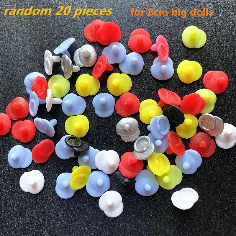 20шт сосков для кукол 8см, цвет Random