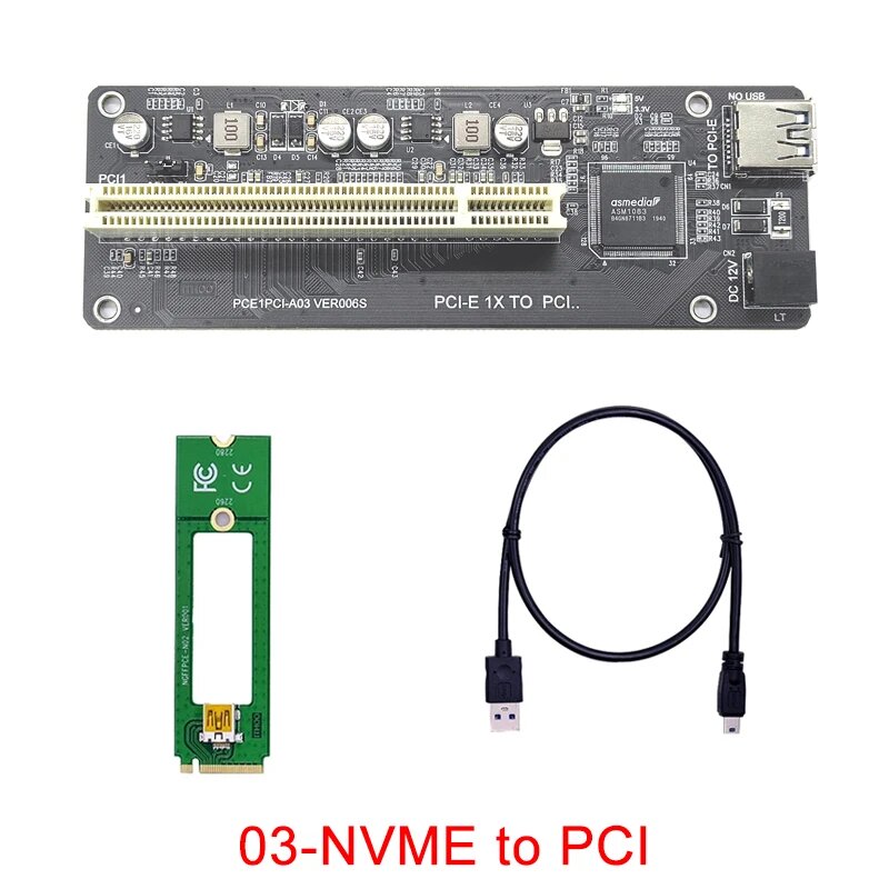 Кабель-переходник REM.AI PCI Riser Card ASM1083 03 NVME to PCI
