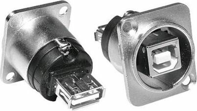 Переходник CLIFF CP30111 Адаптер гнездо USB A-сзади гнездо USB B-спереди FT USB 2.0 1 шт