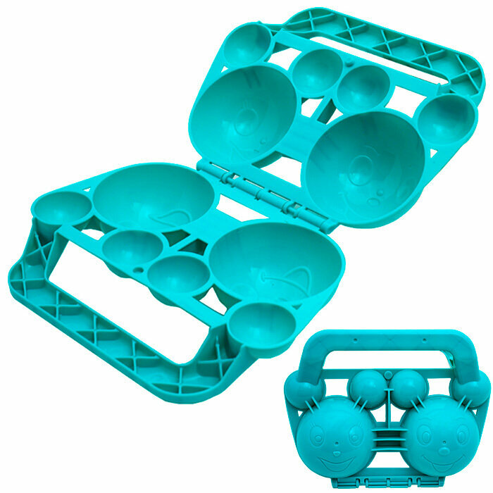 Форма для снега Гусеничка (пластик, в сетке) СЛ-4843, (Рыжий кот)