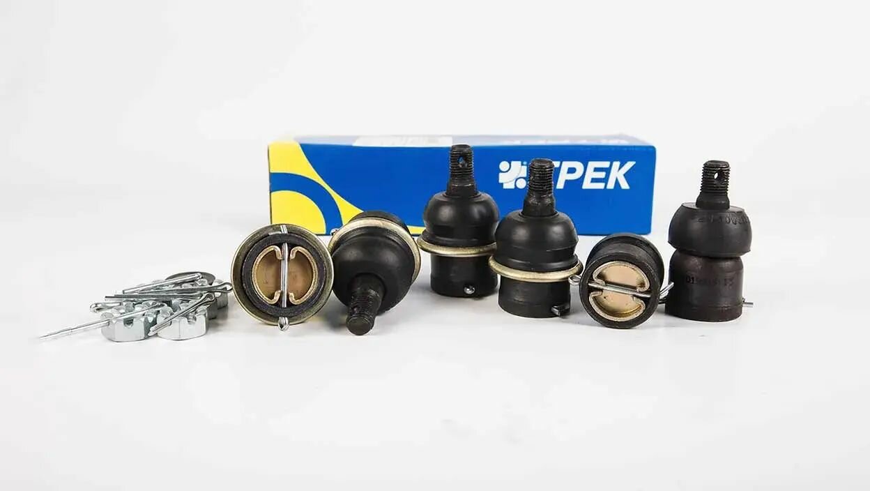 Комплект шарниров рулевых с крепежом ГАЗ-24, 3110 Волга (6 шт.), Трек. ST70-107