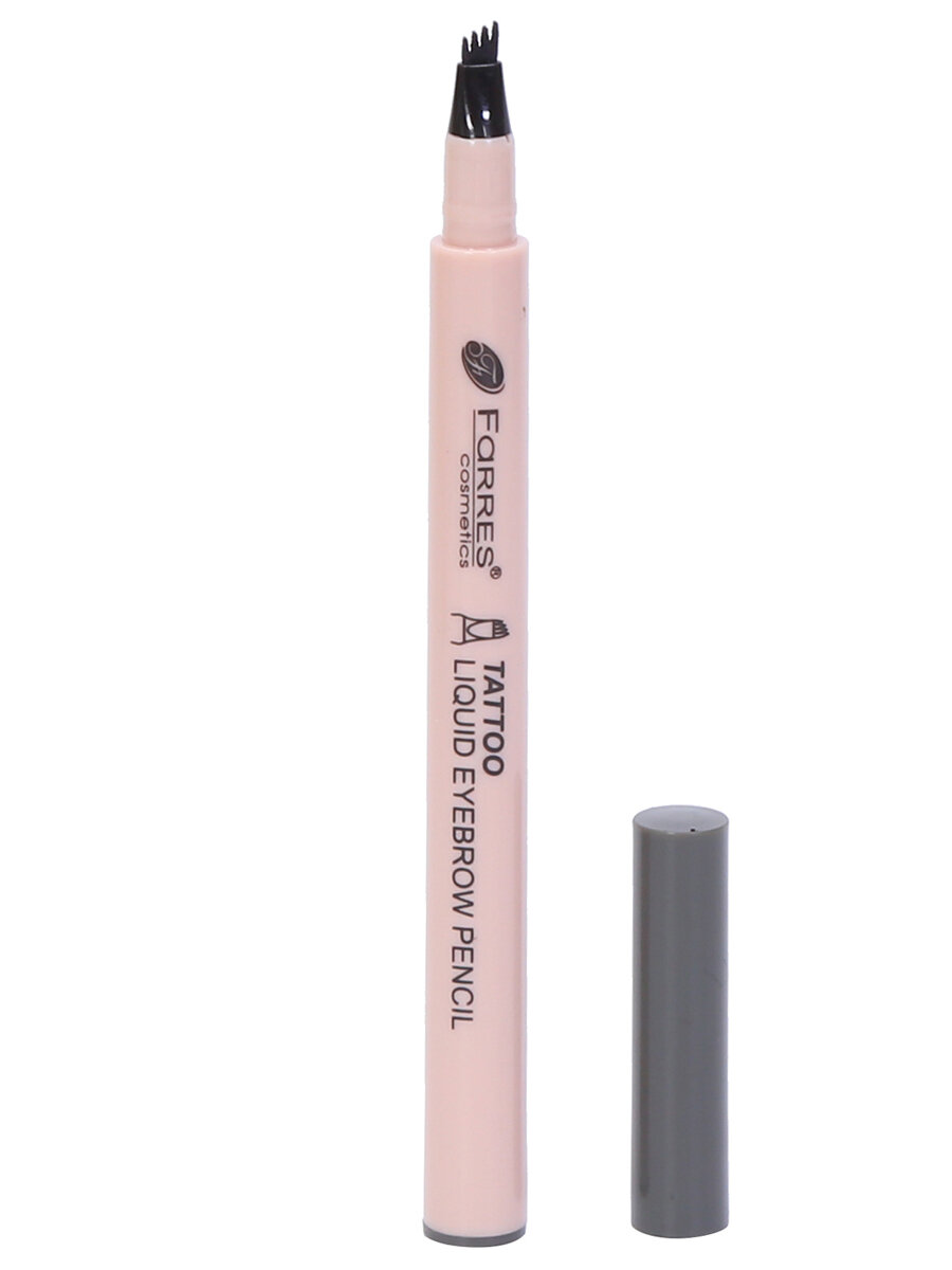 Лайнер для бровей Farres с эффектом микроблейдинга Tattoo, тон 03 темный графит