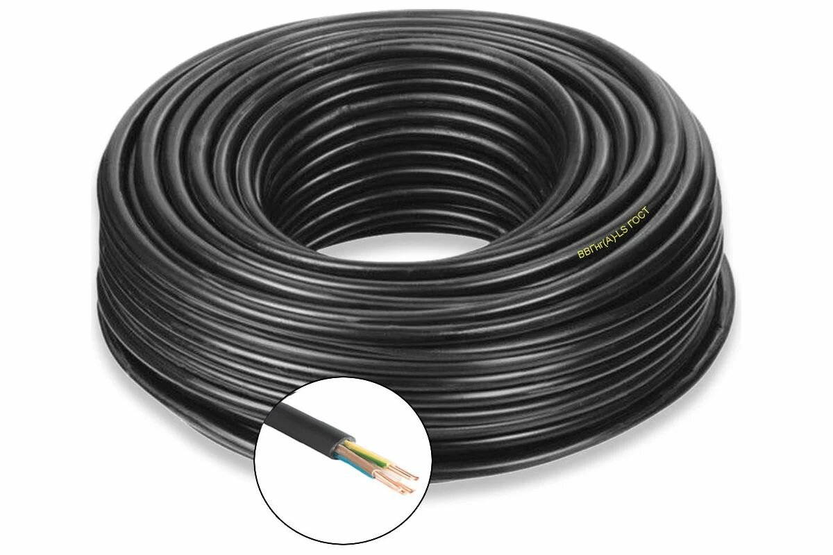 Силовой кабель проводник ввгнг(a)-ls 5x10 мм2, 1м OZ10370L1