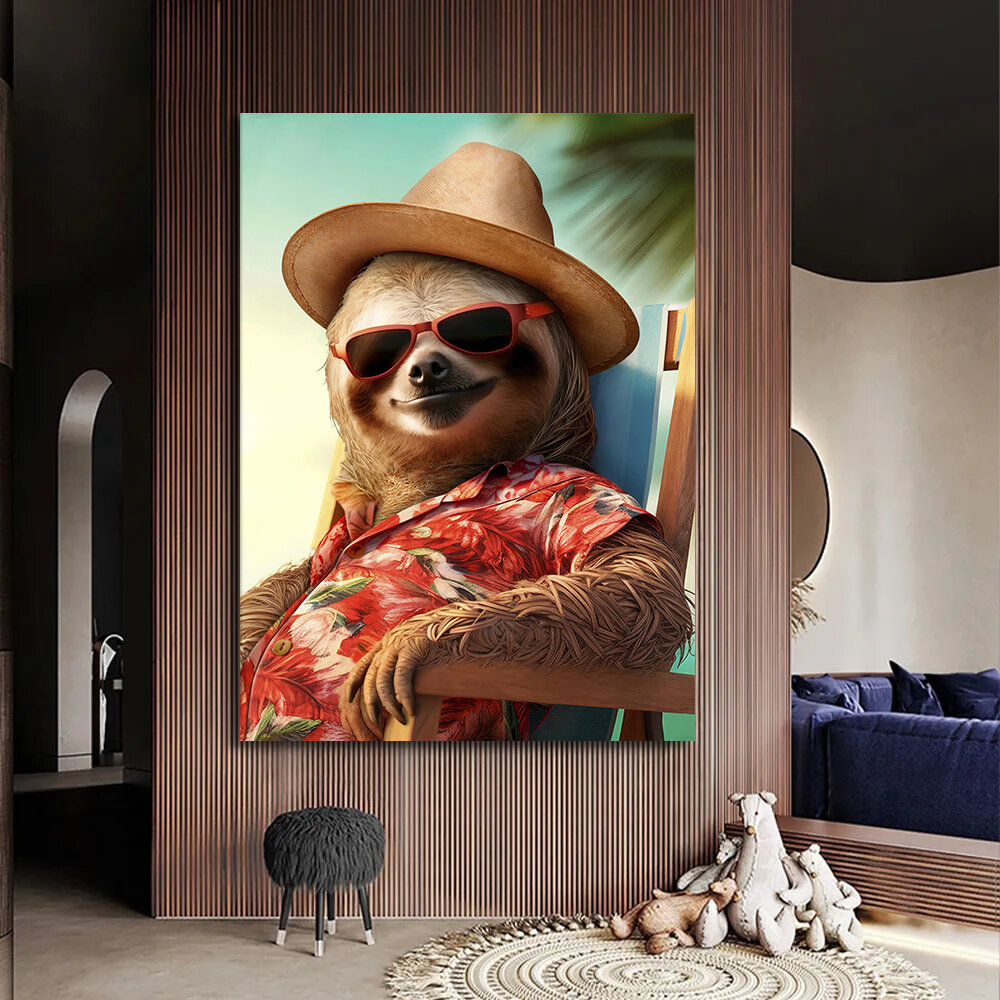 Звери / Картина в детскую комнату, картина на холсте / на стену, 40х60 см.