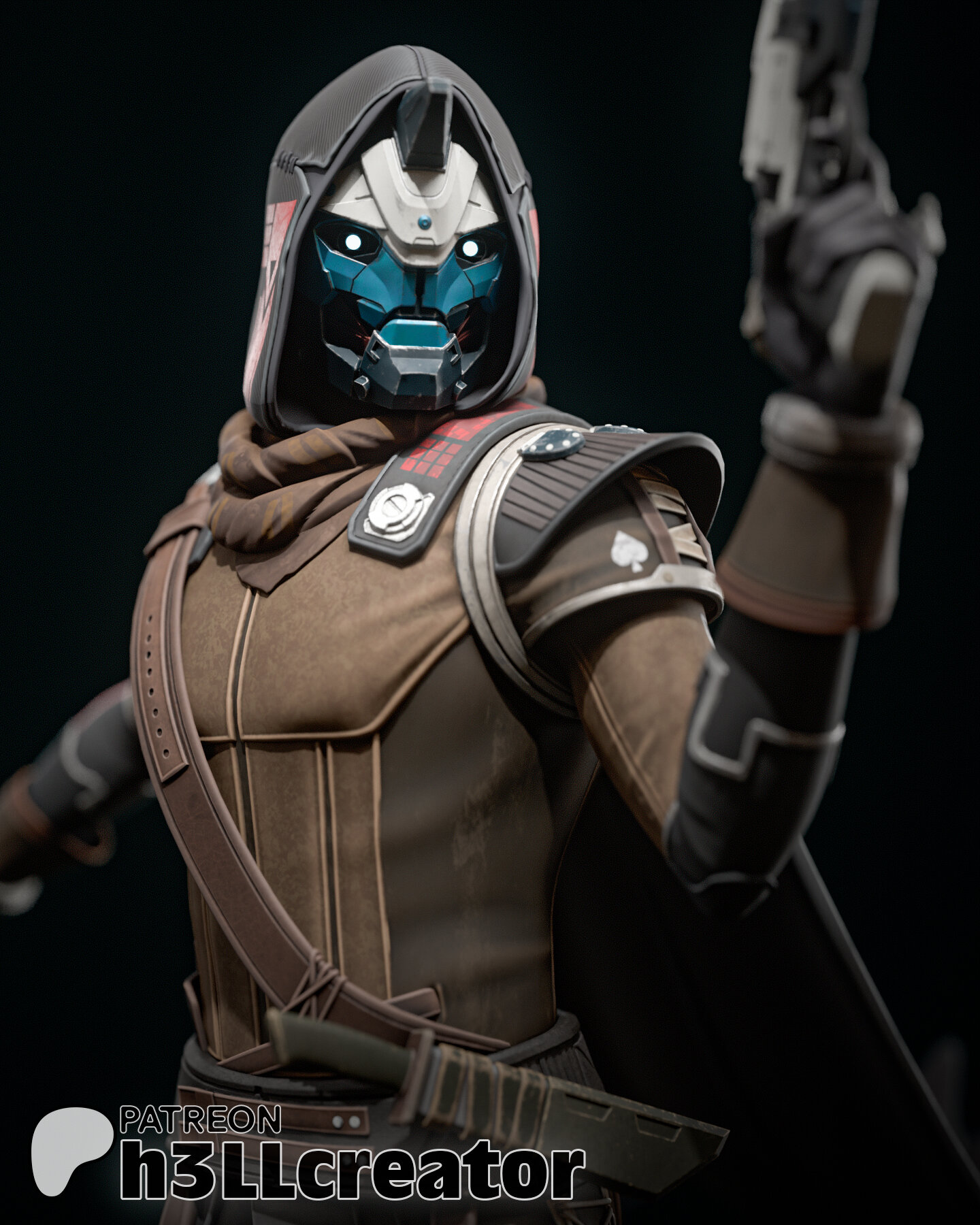 Фигура модель Кейд-6, Cayde 6 (Destiny 2), 167 мм