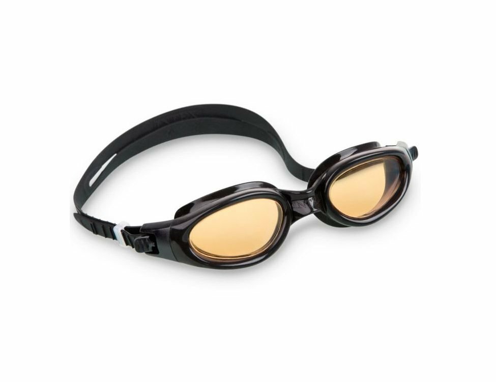 Очки для плавания Удобные Очки (Comfortable Goggles) черные с желтьм, от 14 лет, 55692-черн-желт