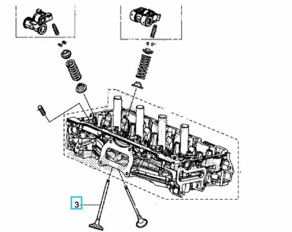 Клапан впускной; Артикул Honda: 14711RPYG10 (Оригинал)
