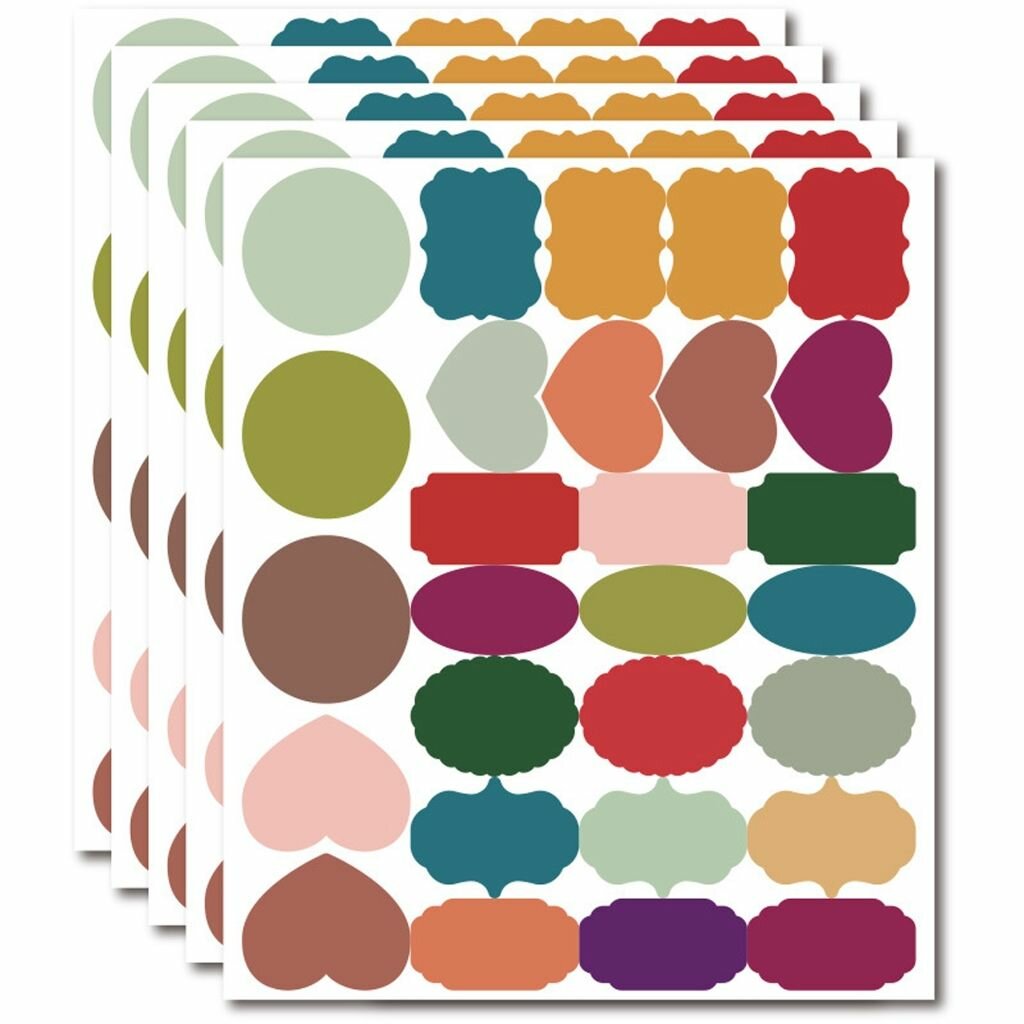 Съемная водонепроницаемая цветная наклейка-этикетка для классной доски, 280 шт, для организации