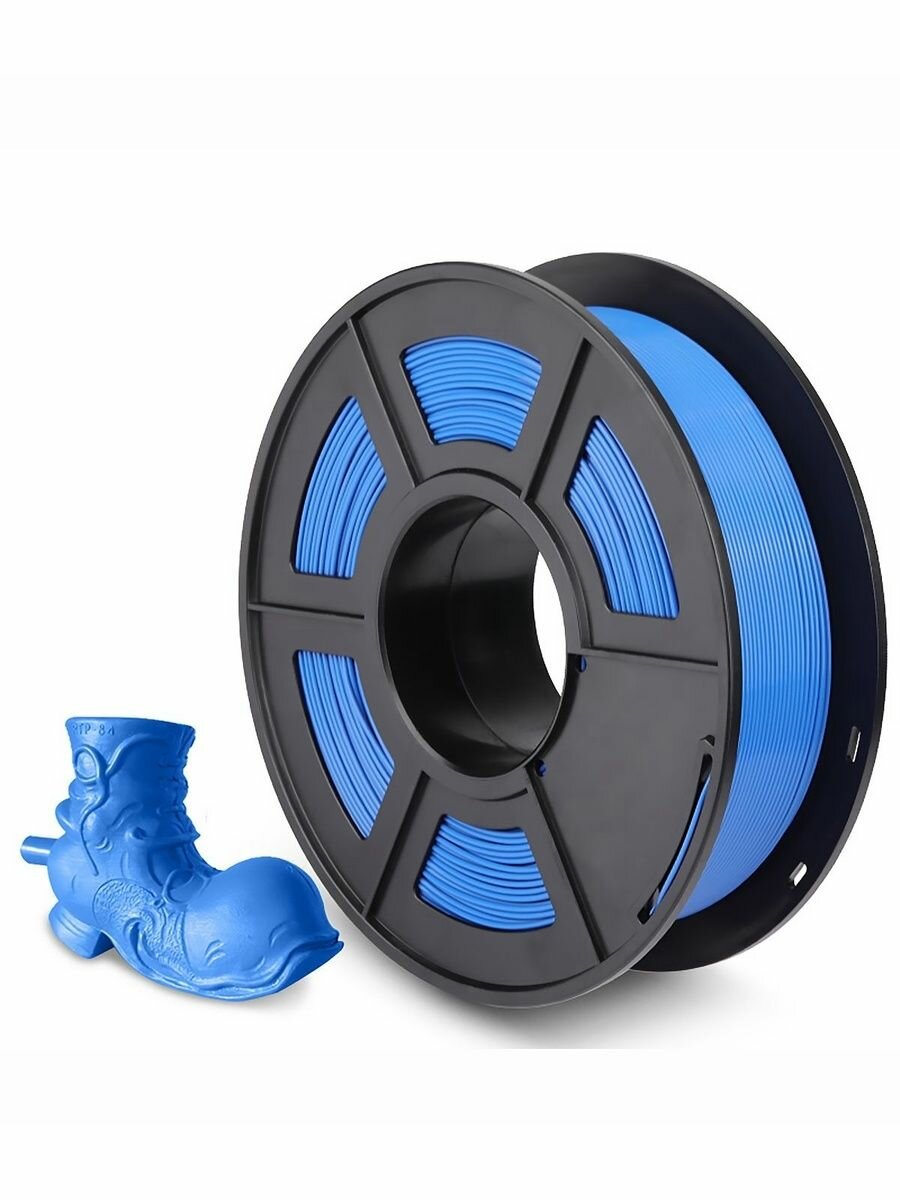 Филамент NVPRINT PLA Blue Grey для 3D печати диаметр 1.75мм длина 330 метров масса 1 кг