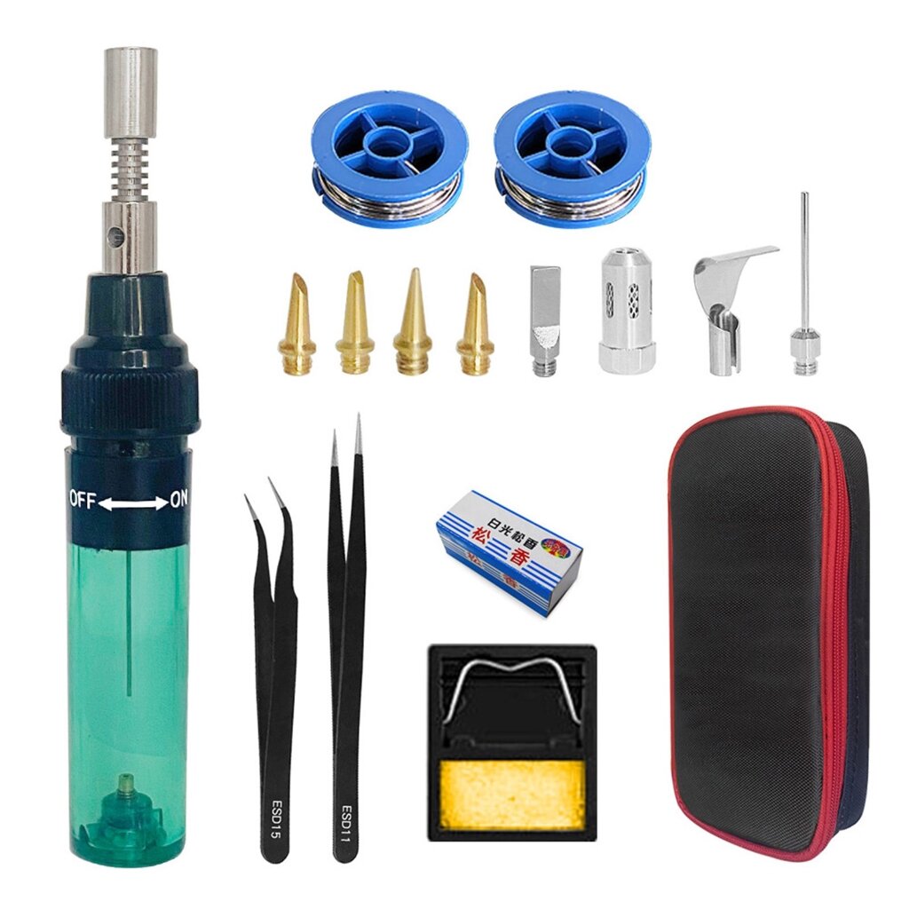 Многофункциональный газовый паяльник из 16 частей