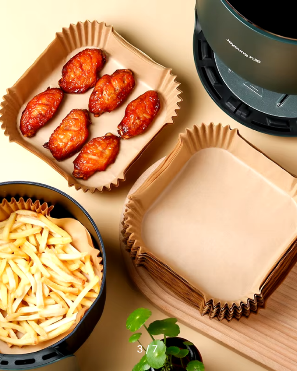 Бумага для аэрогриля форма для запекания 16 см, набор 100 штук