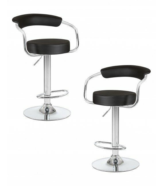 Набор 2 шт Стул барный DOBRIN MARTA SET-2 5013-LM, чёрный