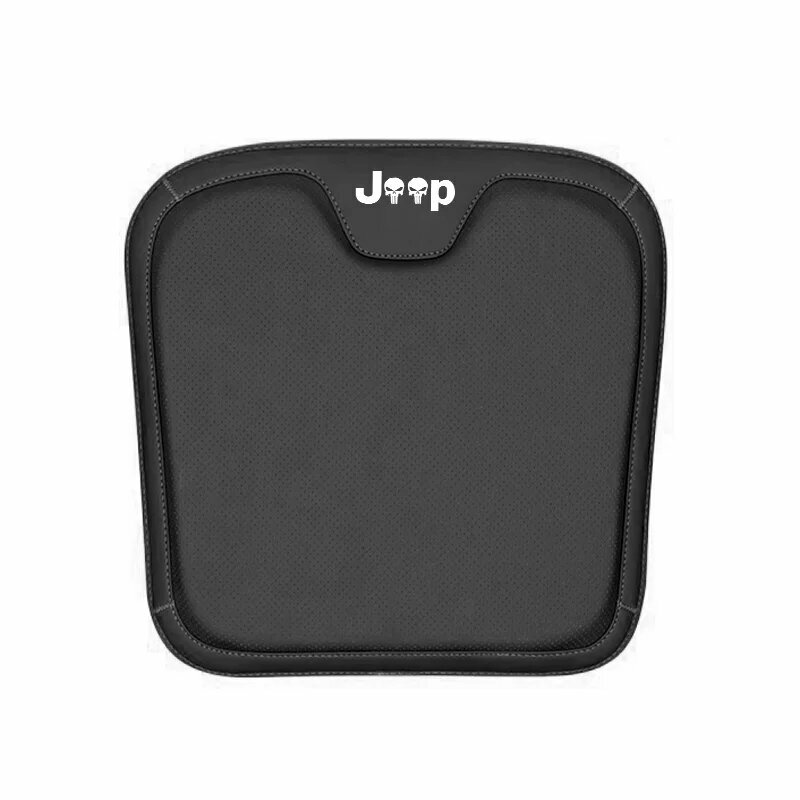 Кожаный чехол на автомобильное сиденье, дышащий и нескользящий защитный коврик для переднего сиденья для Jeep Renegade Compass Wrangler Grand Cheroke Jeep-A-1pcs