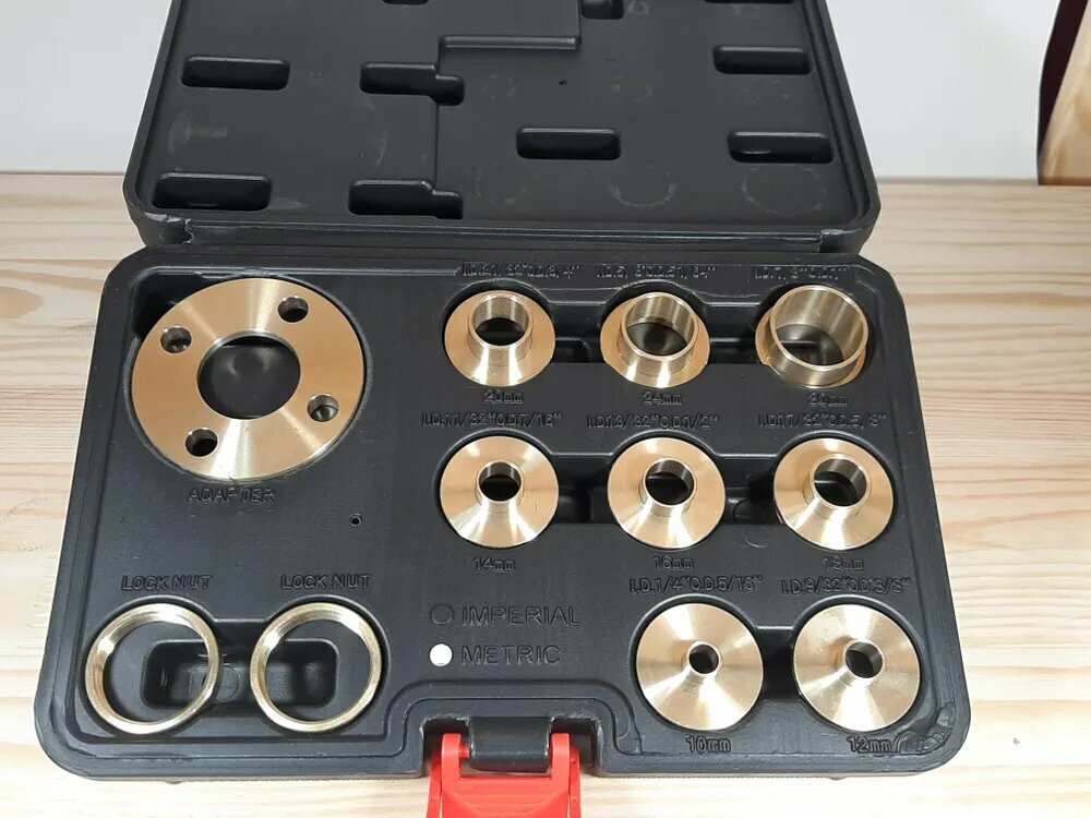 Втулки копировальные TUA, с инструментами для ремонта, для фрезеров, диаметр хвостовика 6мм