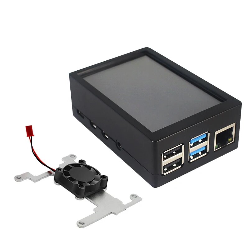Caturda 3,5-дюймовый сенсорный экран TFT LCD для Raspberry Pi 3B/3B+/4B for Pi 4 Fan