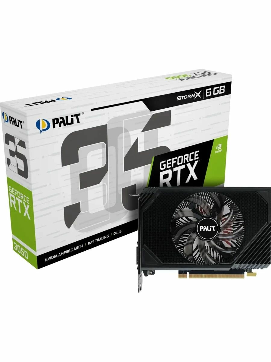 Видеокарта Palit GeForce RTX 3050 StormX 6Gb