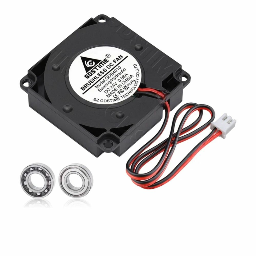 Вентилятор 4010 24 В 40 мм, вентилятор типа "улитка", 12 В 5 В, охлаждающий вентилятор, USB 4PIN, двухконтактный, турбовентилятор для охлаждения 3D-принтера, мини-радиальный кулер.