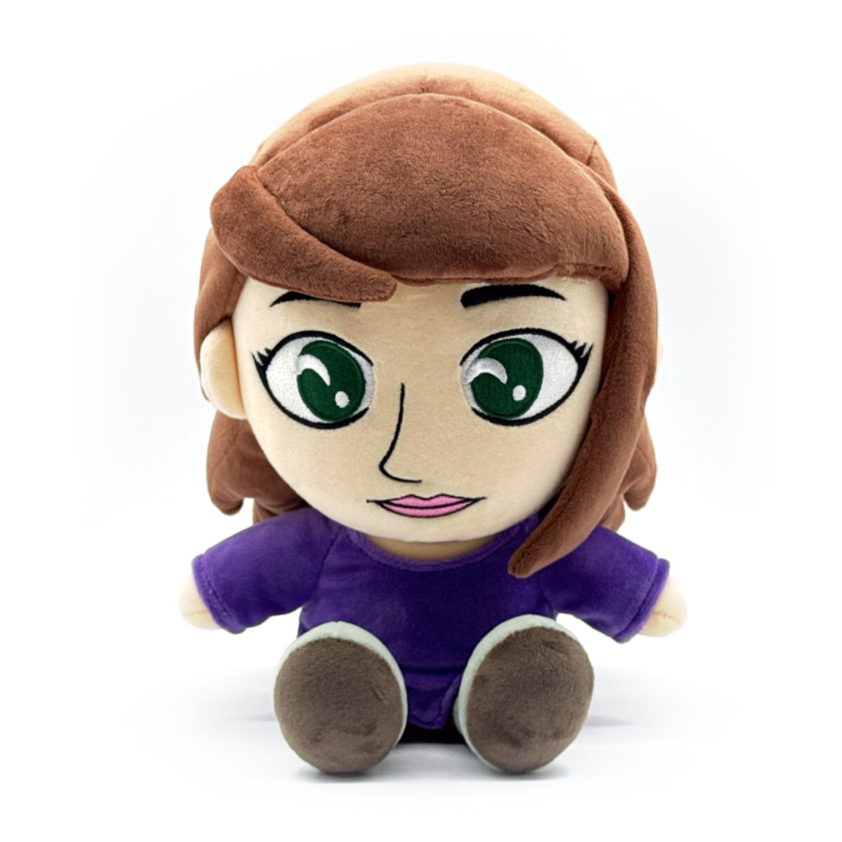 Плюшевая игрушка Sally Face, мягкий персонаж из игры для коллекции, подарка и декора Коричневый и фиолетовый