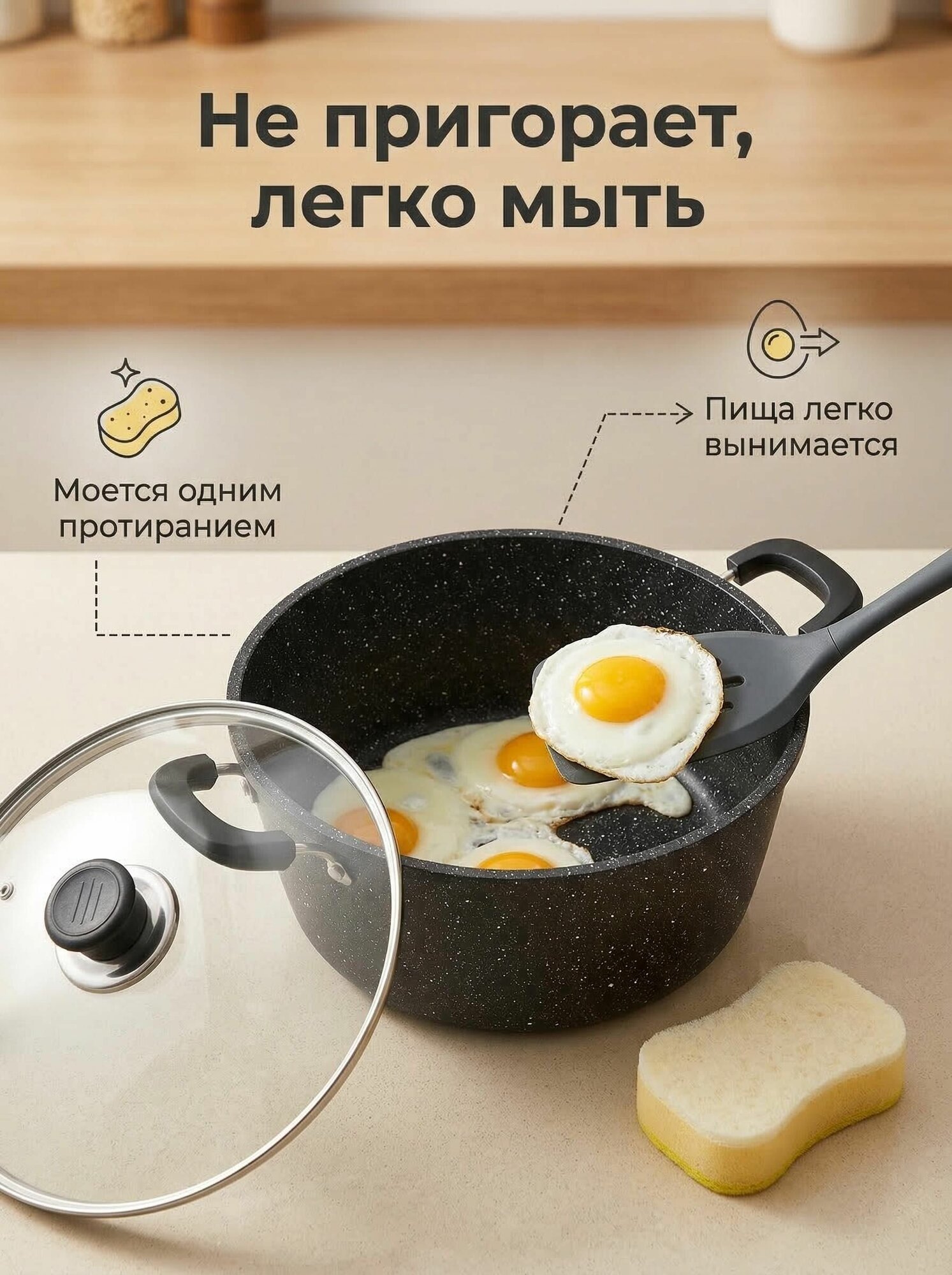 Уховарка, Чугун, Силумин, 3 л, 3 шт