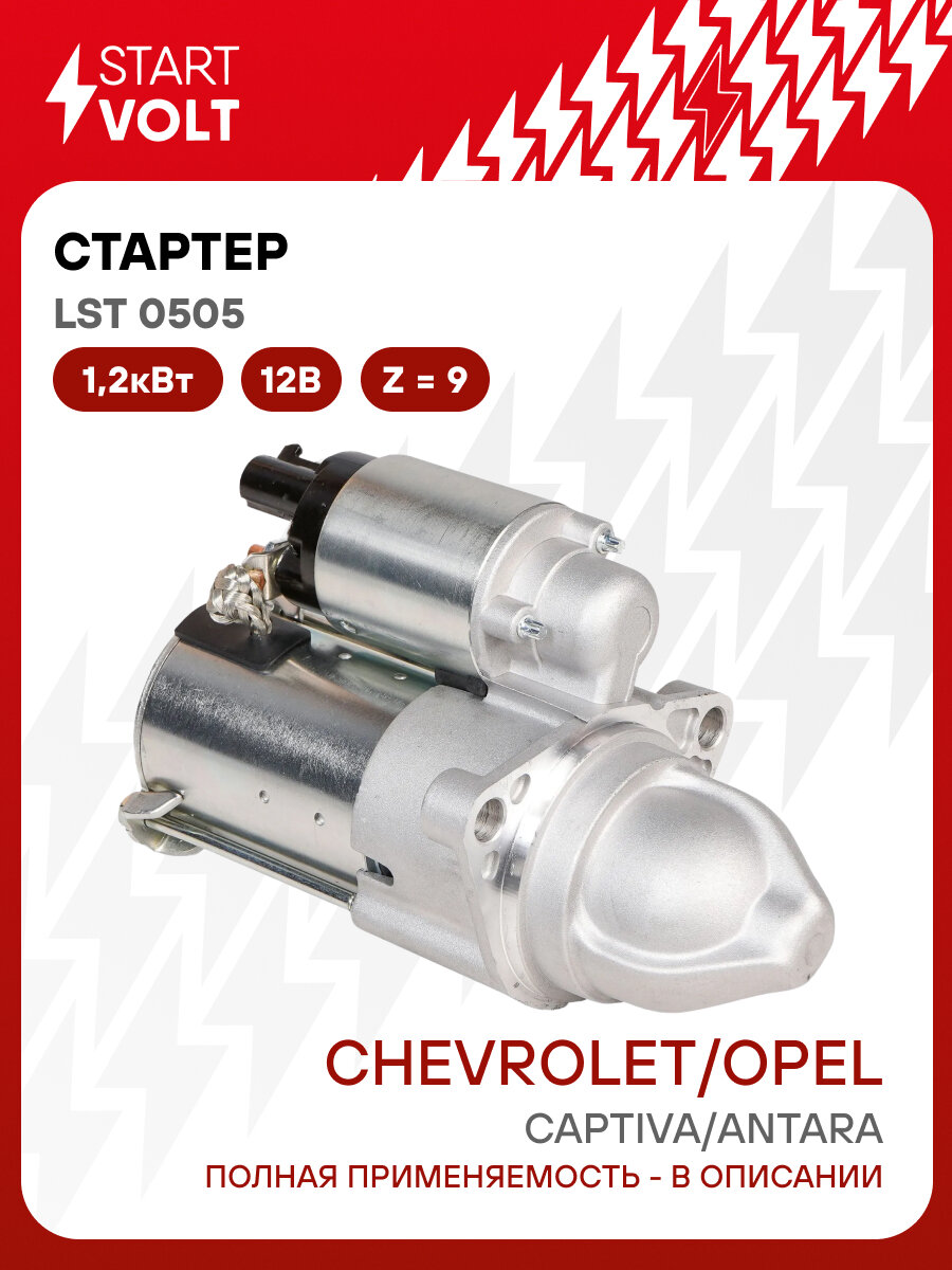 Стартер для автомобилей Chevrolet Captiva C140 (10-)/ Opel Antara (10-) LSt 0505