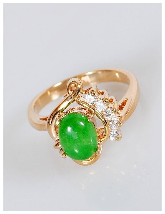 Кольцо, хризопраз