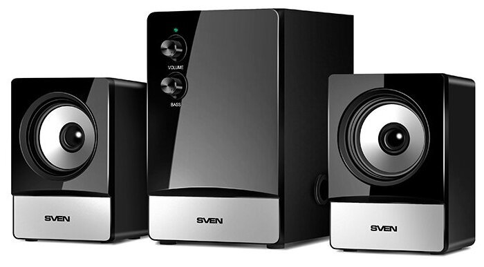 Колонки Sven MS-90 2.1 черный 10Вт