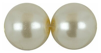 БусиныZlatka GBP-04 10 мм 40 шт на нити стекло №03 св. кремовый