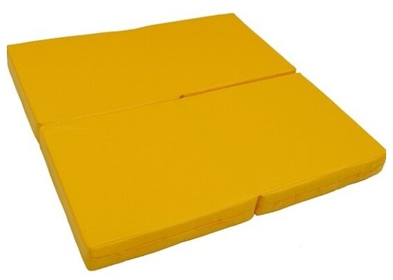 Мат Кмс № 11 (100 х 100 х 10) складной 4 сложения жёлтый