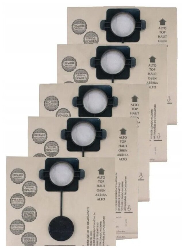 Комплект мешков-пылесборников Makita (5 шт) для пылесоса Makita 440, 448, 3510 83133В8К, двуслойные