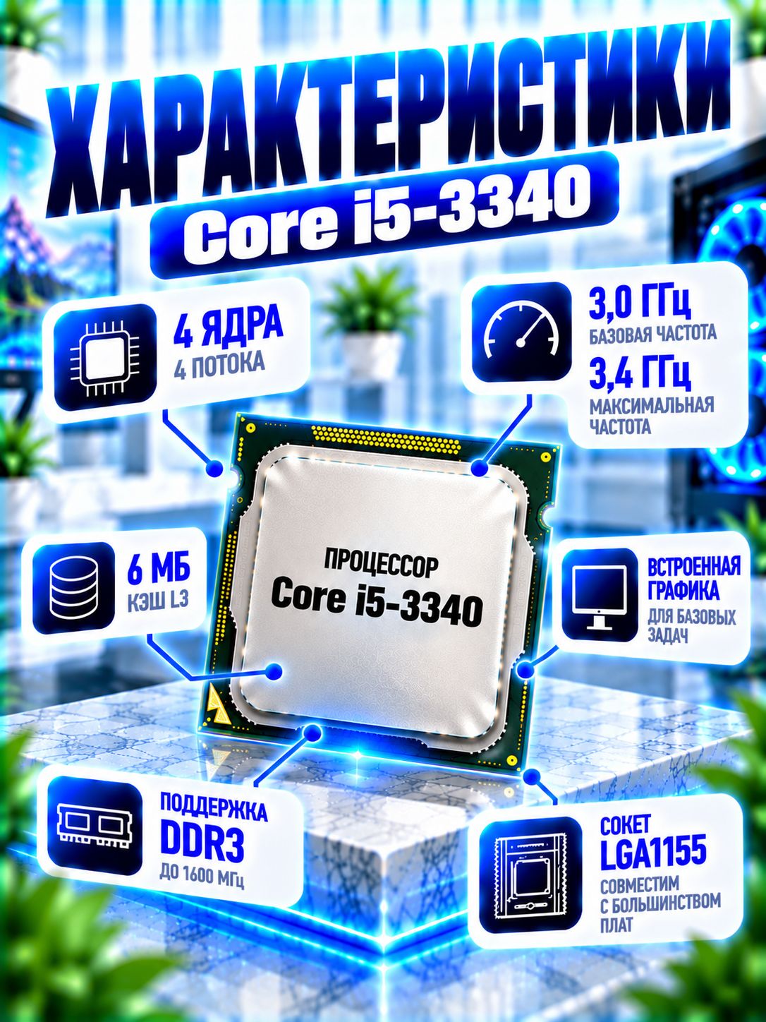 Процессор Core i5-3340 — фото 1
