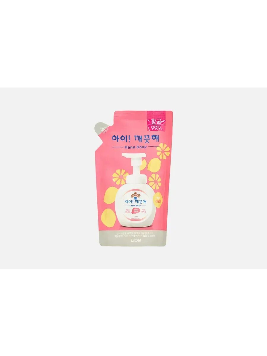 #Мылo-пена для рук CJ LION Aikekute lemon extract 200 мл#