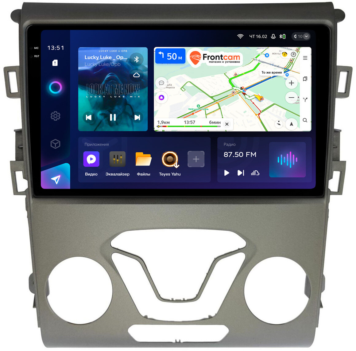 Штатная магнитола Ford Mondeo 5 2014-2022, Fusion 2 (North America) 2012-2016 (авто с маленьким экраном) Teyes CC3 2K 4/32 9.5" RM-9-096 Android 10 (4