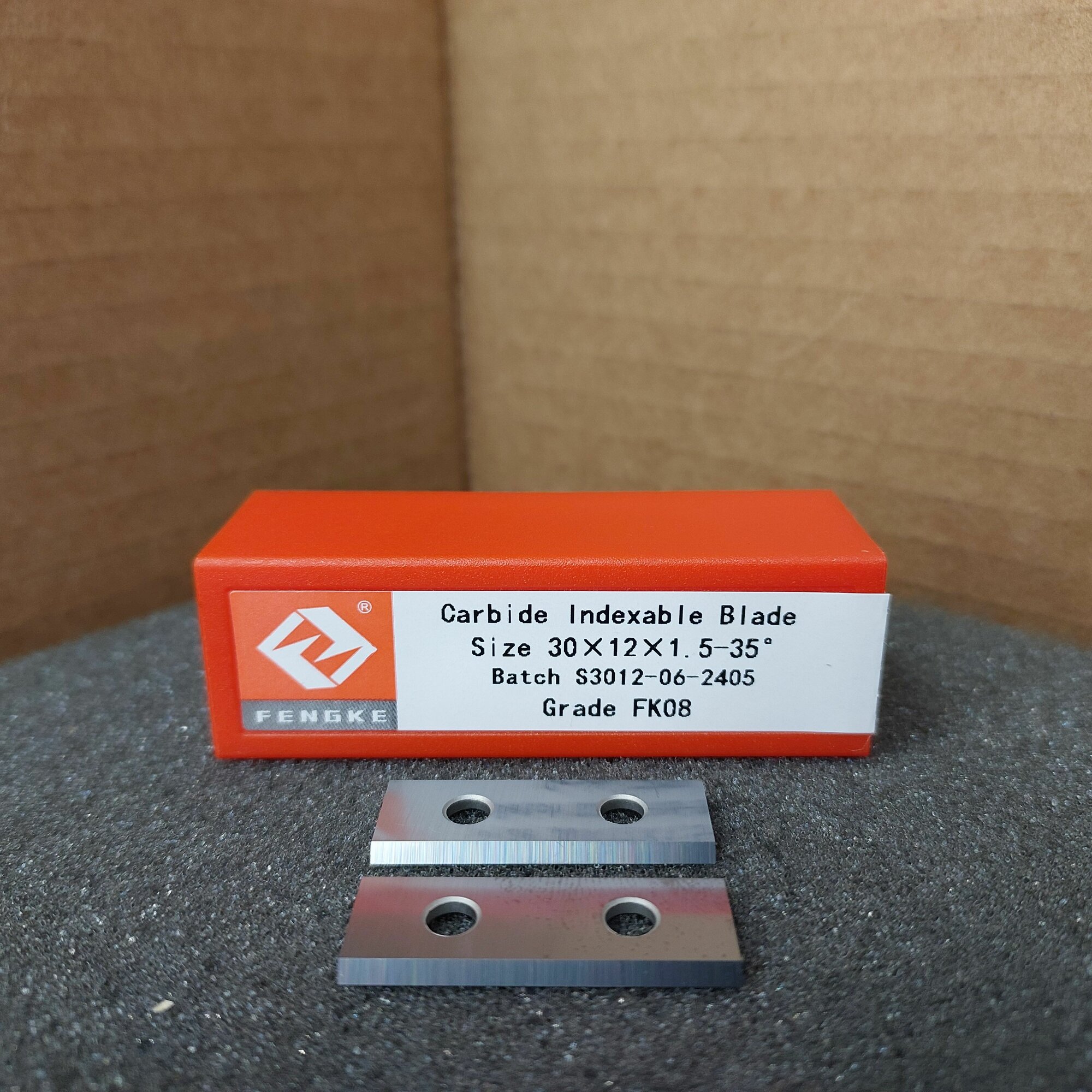 Комплект Нож сменный твердосплавный для фрез 30х12х1,5 заточка 35 гр. Z2 сплав FK08 ( CERATIZIT KCR08) 2 шт