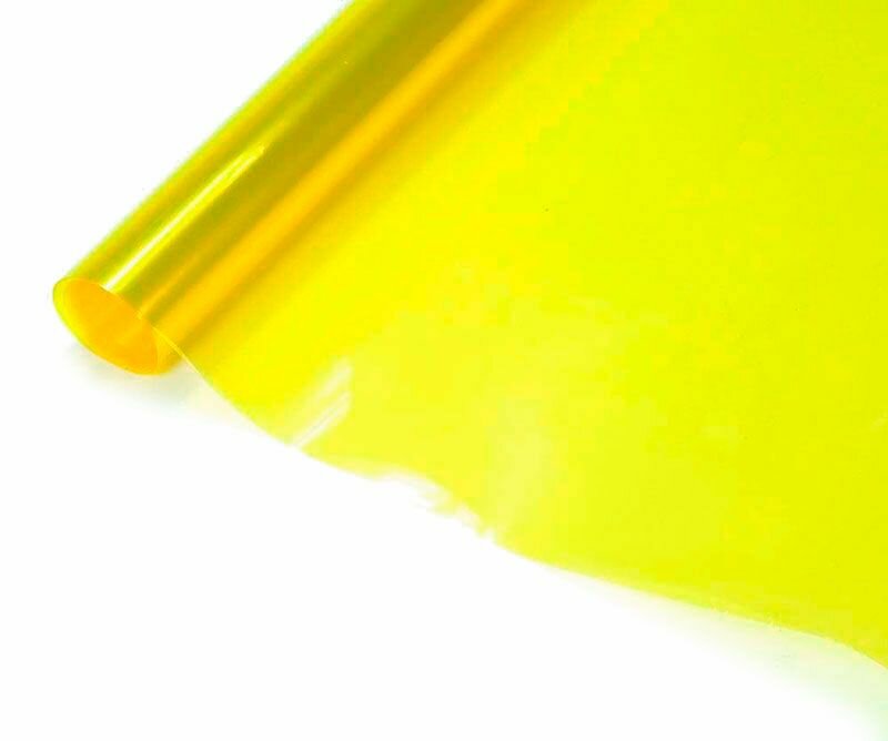 Пленка для обтяжки авиамоделей Haoye HY ширина 638 мм. ярко-желтая прозрачная 2 метра WG044-00203-2