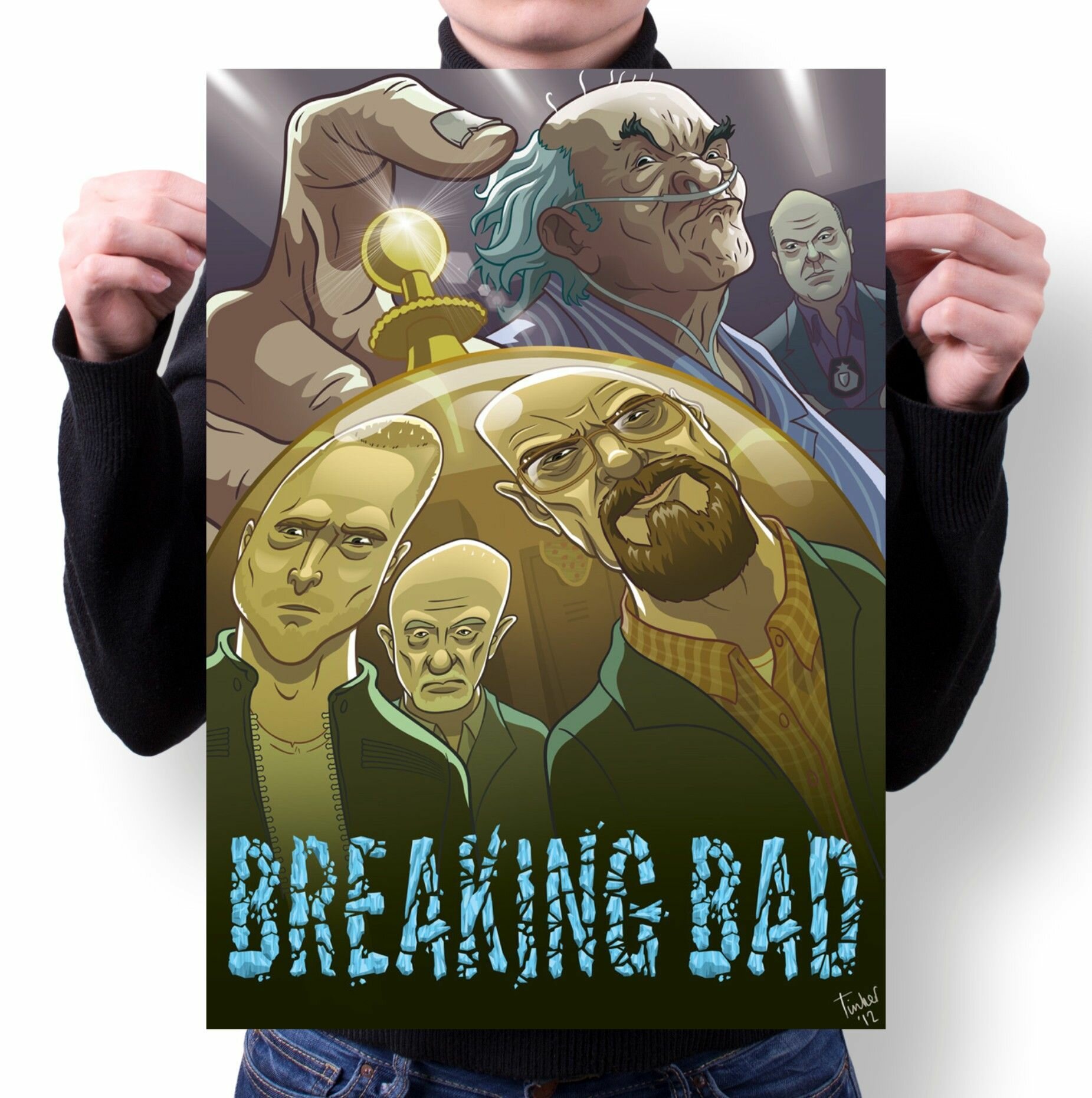 Плакат формата А4 с принтом "Во все тяжкие"