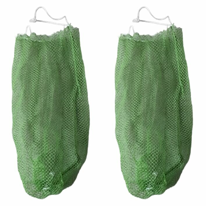 2 ШТ Кормушка-сетка / Кошель для рыбалки. 3.5л. Сетчатый мешок капроновый (ячейка 5 мм х 5 мм). Кормушка сетка рыболовная.