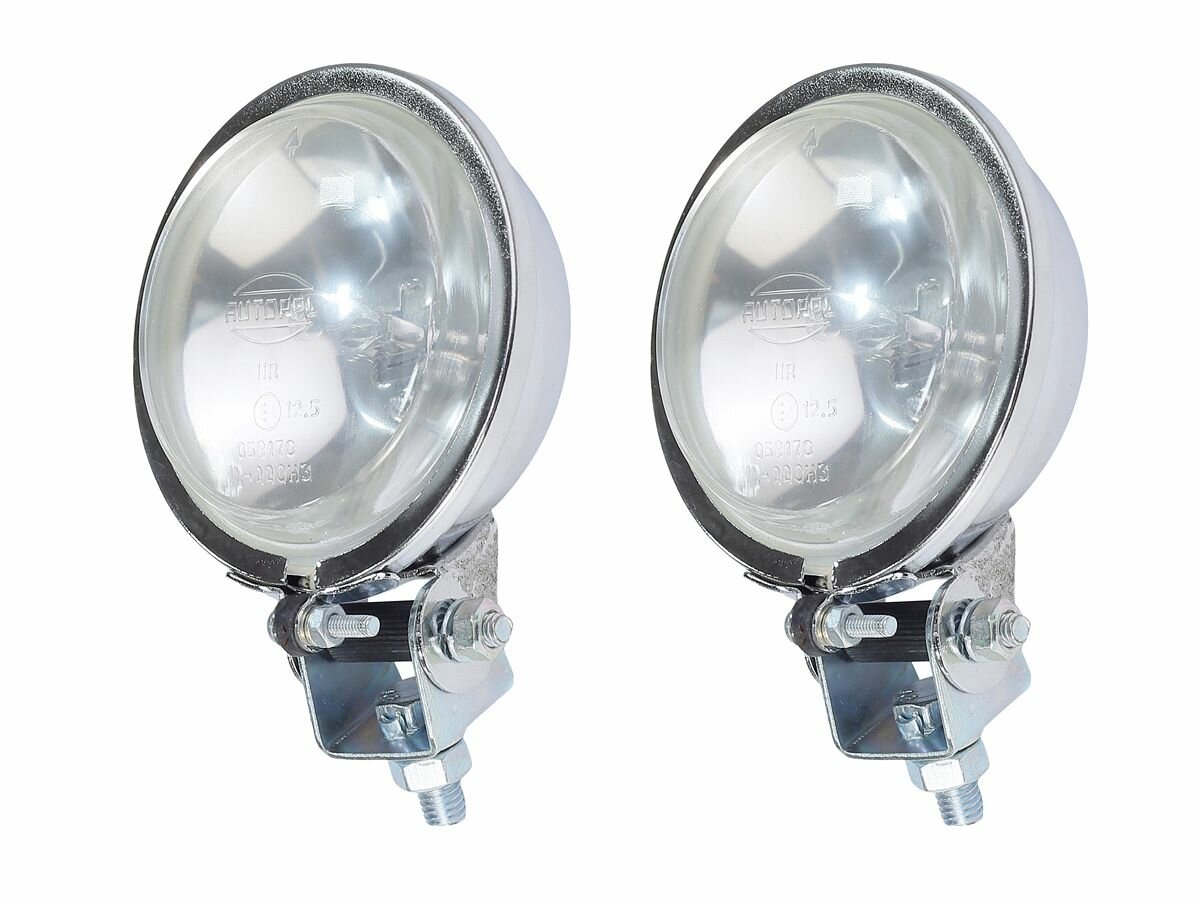 Фары автомобильные HL 228 "Е", галогеновые, круглые, комплект 2 шт