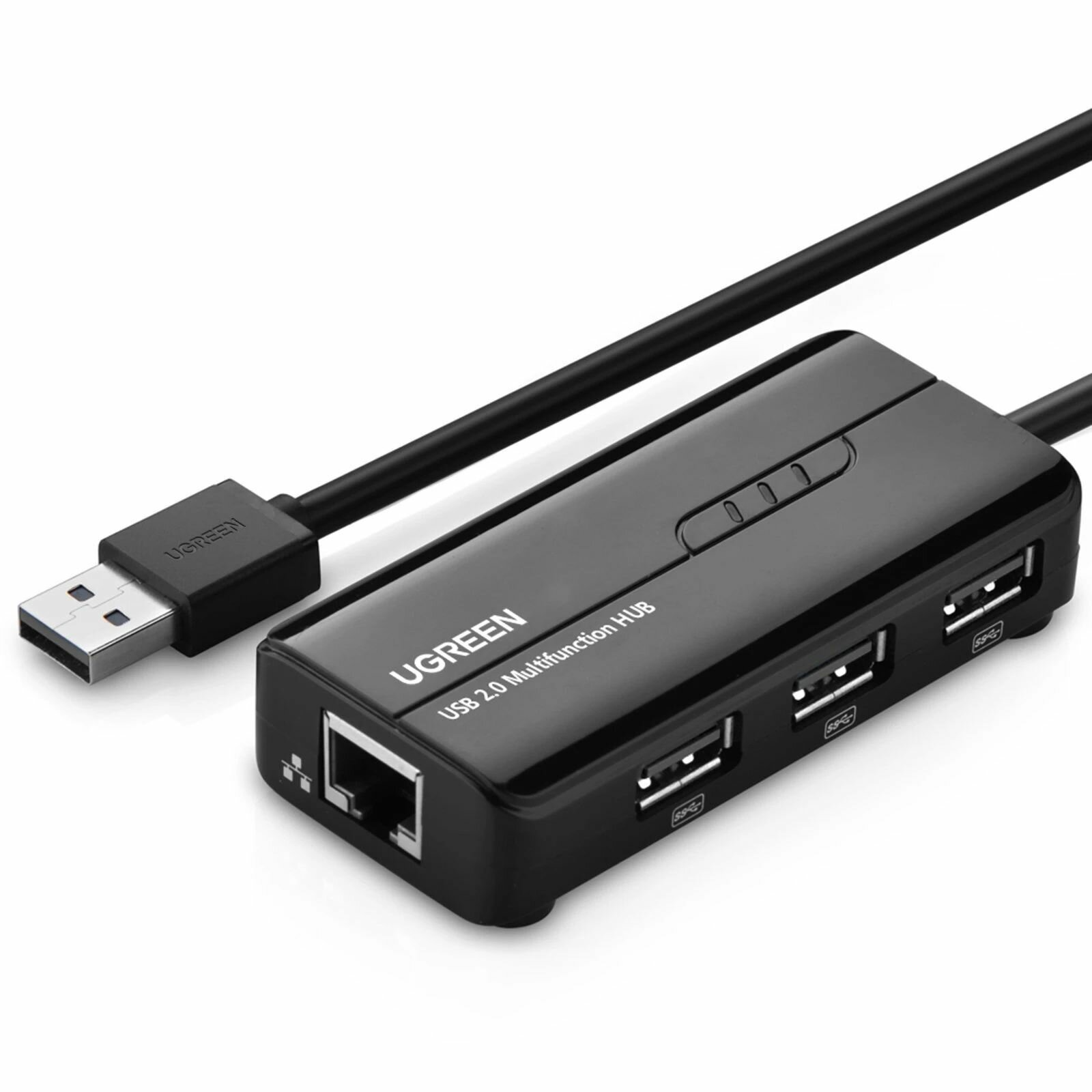 Карта сетевая USB 2.0 100mb Ethernet Adapter + 3 USB 2.0 Ugreen