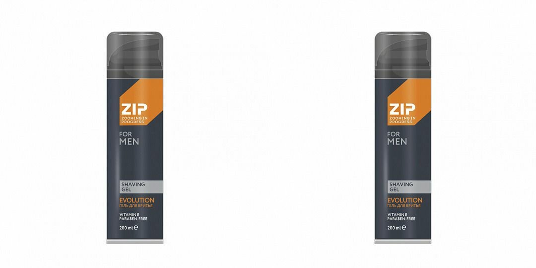 ZIP Zooming in progress Гель для бритья Evolution, 200 мл, 2 уп.