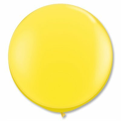 Шар латексный QUALATEX Q 3', жёлтый, круглый, без наполнения, диаметр 90 см